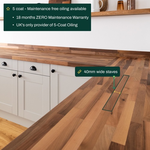 Walnut Worktop | Walnut Countertop | House of Worktops
